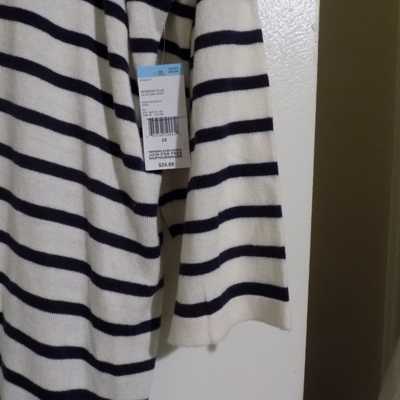 Laura Scott | Sweaters | Laura Scott 34 Sleeve Embellished Striped ...